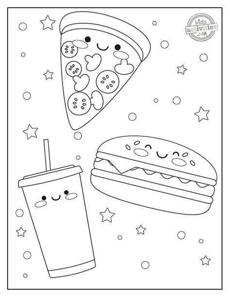 Best Cute Food Coloring Pages To Print And Color Food Coloring Pages Cool Coloring Pages Pizza