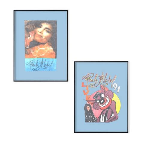 Vintage 1991 Paula Abdul Mc Skat Kat Tour Poster Set Sold By Maria Mony