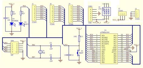 Atmega8 Atmega48 Atmega88 Development Board Avr