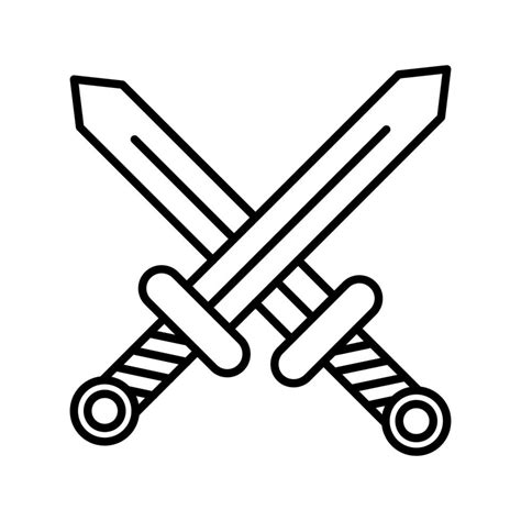 Icono De Vector De Espada 12528914 Vector En Vecteezy