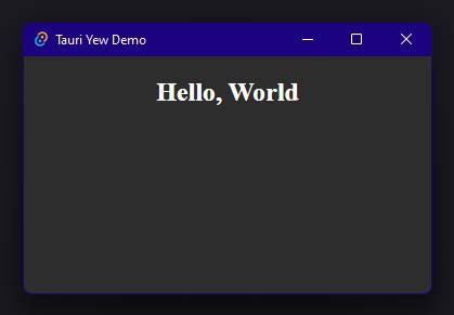 Create A Desktop App In Rust Using Tauri And Yew DEV Community