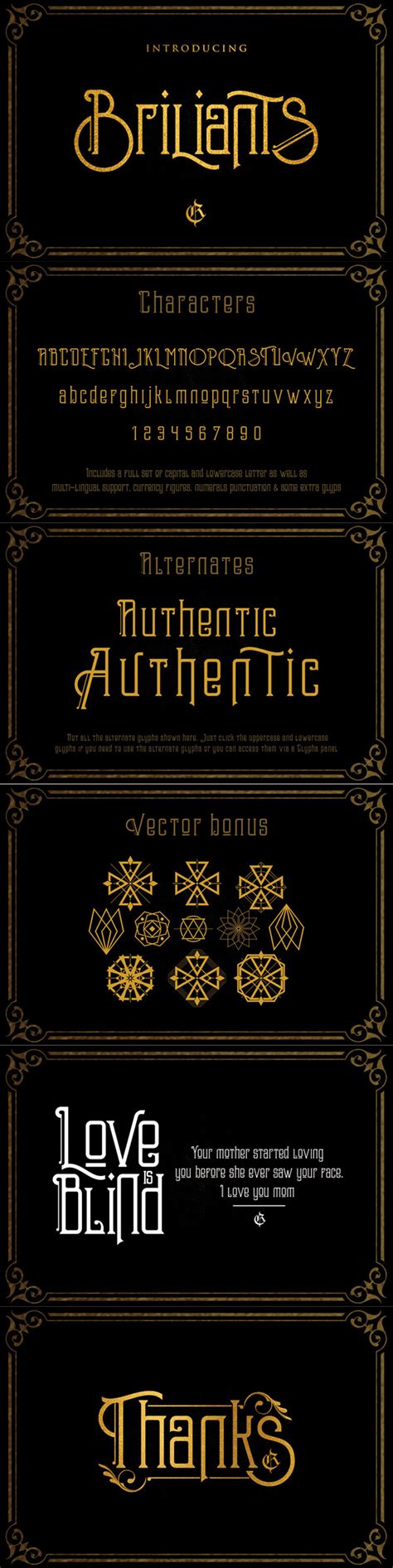 Briliants Typeface On Behance