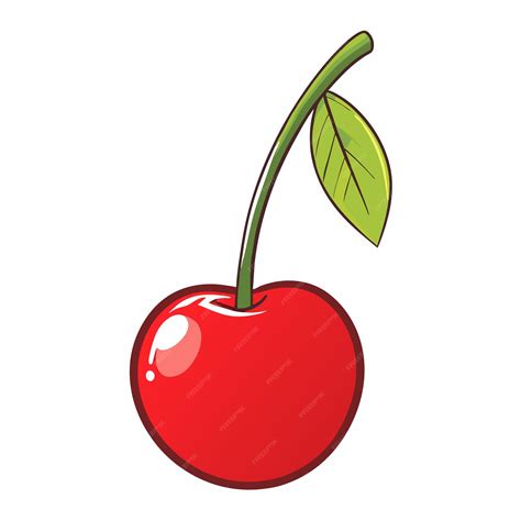 Premium Vector Cherry Cartoon Vector Illustration Flat Style Artwork