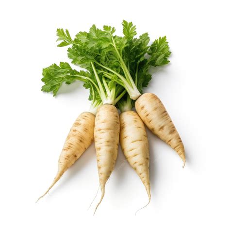 Premium Ai Image Parsnips Isolated On White Background Generative Ai