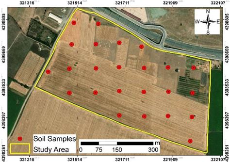 Study Area Soil Sampling In Soil Samples Structure By Bouyoucos