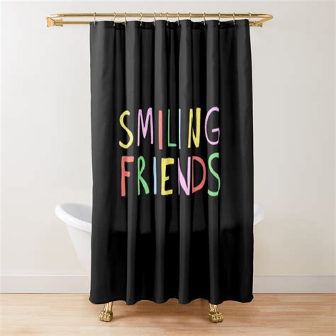 Gleb Smiling Friends Shower Curtain