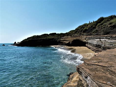 Cap Dagde Beaches France Herault Le Cap Dagde The Beach Stock