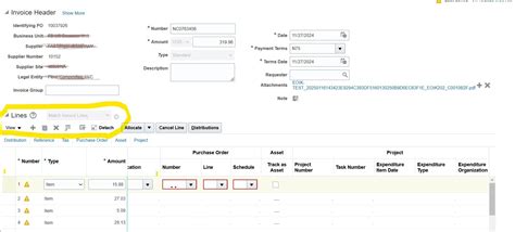 In Accounts Payable While Using Idr Enable Match Invoice Line