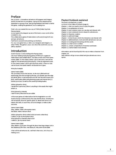 Play Test Pdf Gaming Role Playing Games