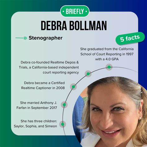 Who Is Debra Bollman Meet The Stenographer Who Became An Internet