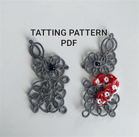Tatting Pdf Pattern Rabbit For Shuttles Etsy