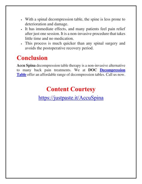 Ppt Everything To Know About The Accu Spina Decompression Table Powerpoint Presentation Id