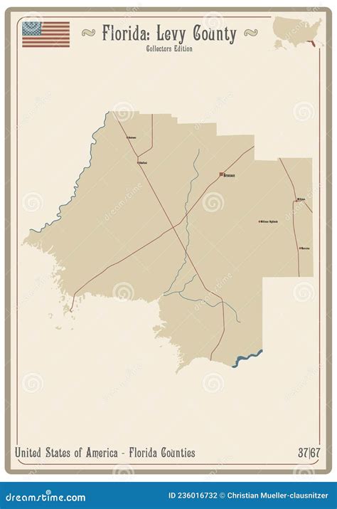 Levy County Florida Us County United States Of America Usa Us