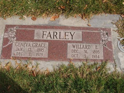 Willard Eugene Farley 1895 1984 Memorial Find A Grave