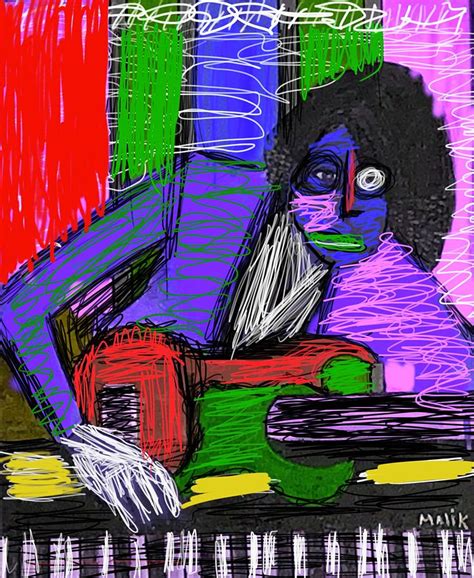 Musician 6233 Painting By Rasool Malik Fine Art America
