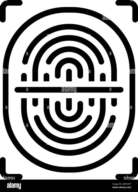 Icon For Biometric Recognition Stock Vector Image And Art Alamy