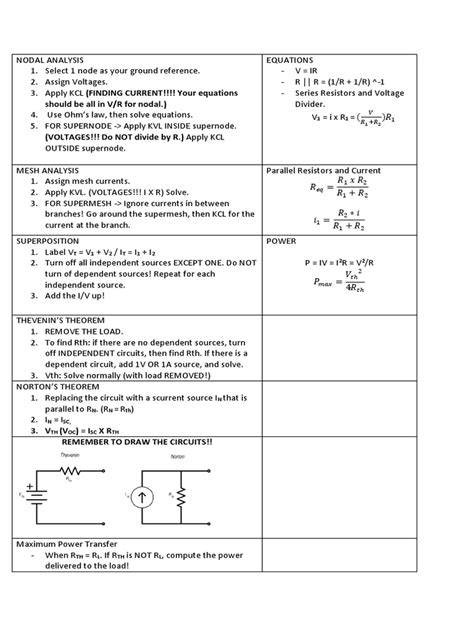 Nodal Analysis Pdf Analog Circuits Physics