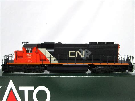 Kato Ho Scale Cn Gtw Canadian National Emd Sd40 2 Locomotive 5931 Ln