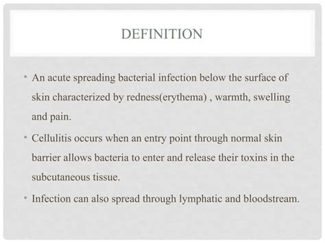 Understanding Cellulitis Causes Symptoms And Treatment Approaches Pptx