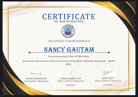 Nancy Gautam On Linkedin Just Completed An Insightful Workshop On Iot Excited To Apply The
