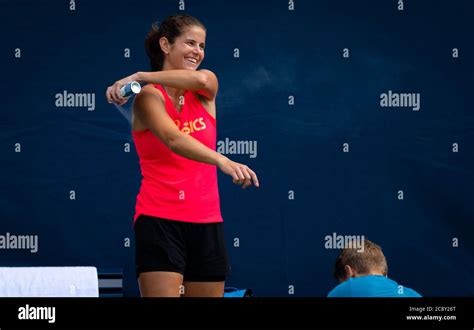 Julia Goerges Of Germany During Practice At The 2019 Us Open Grand Slam Tennis Tournament Stock