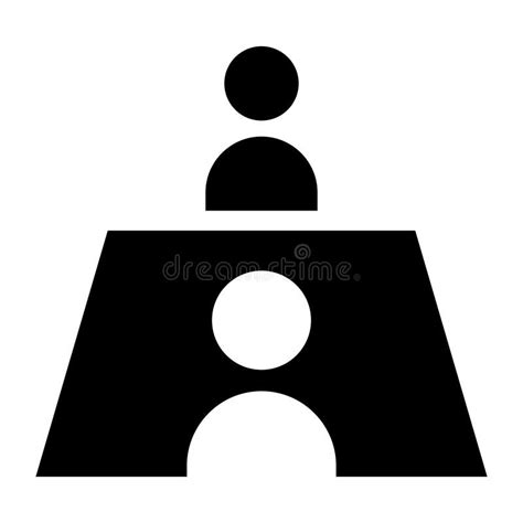 Interview Icon Stock Vector Illustration Of Icon Glyph 278220637