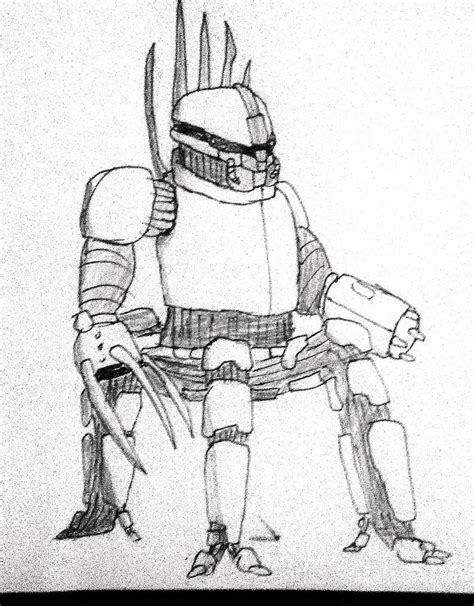 Alien Robot Sketch By Arafridi2000 On Deviantart