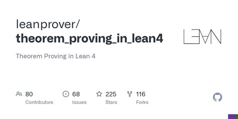 Theorem Proving In Lean4 Book At Master · Leanprover Theorem Proving In Lean4 · Github