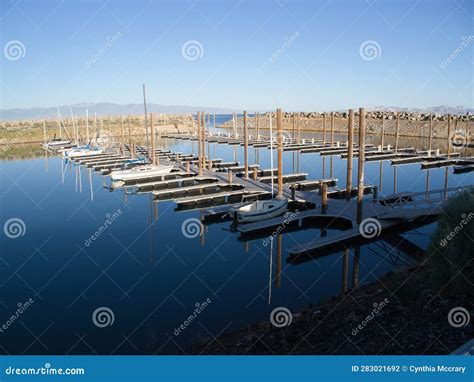 Marina At Great Salt Lake State Park In Utah Editorial Photography