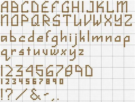 Easy Cross Stitch Alphabet Patterns