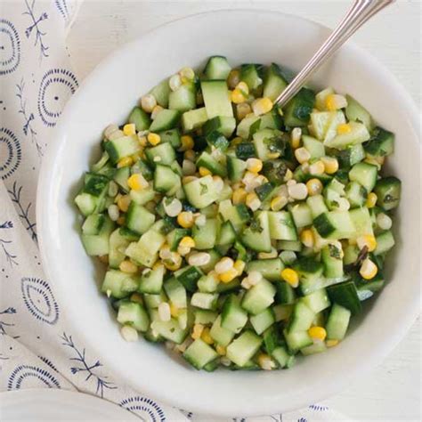 Cucumber Corn Salad Bit And Bauble