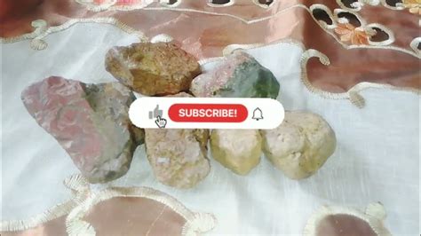 Natural Gemstone Red Yellow And Green Jasper Youtube