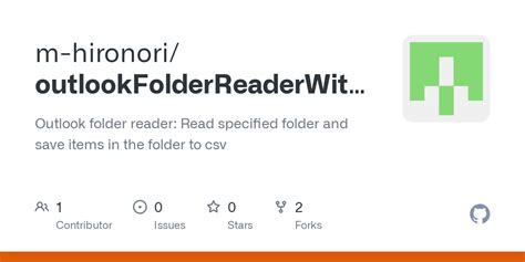 Github M Hironorioutlookfolderreaderwithpython Outlook Folder Reader Read Specified Folder