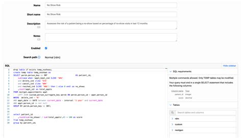 Sql Based Risk Models Relevant Help Center