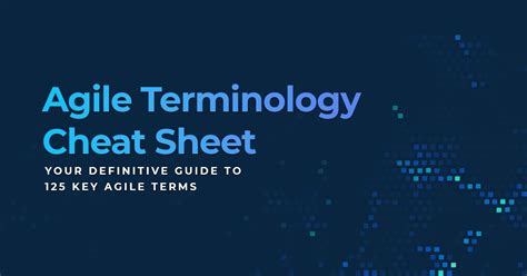 Cynthia M Andersen On Linkedin Agile Terminology Cheat Sheet Vitality Chicago Inc