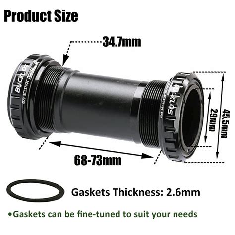 Road Bike Bottom Bracket Bsa 6873mm Bb For Sram Dub 29mm Spindle