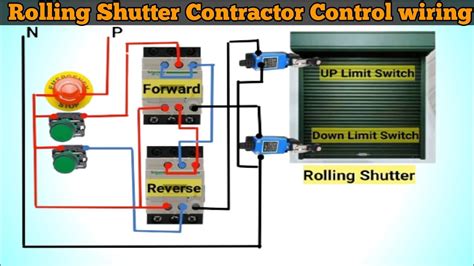 Rolling Shutter Motor Reverse Forward Control With Limit Switch Youtube
