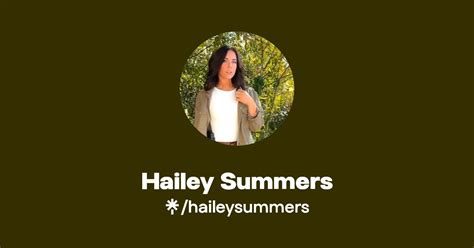 Hailey Summers Instagram Tiktok Linktree