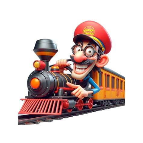 Goofy Train Driver Stickers By Paul Scott