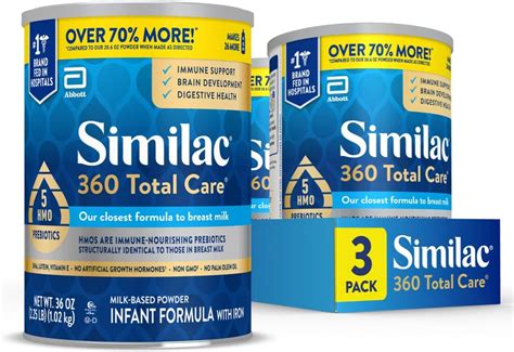 Similac 360 Total Care Infant Formula Has 5 Hmo Prebiotics