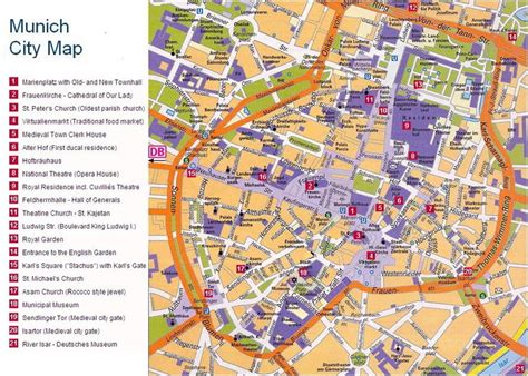 Munich Map Карта Поездки Советы путешественникам