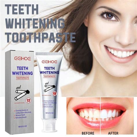 Teeth Whitening Toothpaste Remove Stains Bad Breath Cleans Teeth And