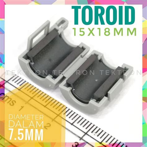 Jual Ferit Kabel Emi Filter 75mm Ferrite Core Klem Toroid Clamp