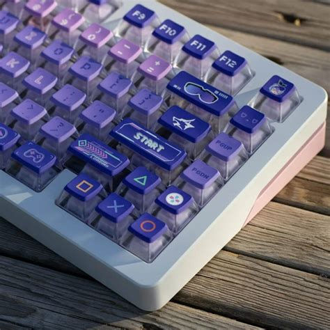 Honkai Star Rail Silver Wolf Keycaps Set Purple Keysium