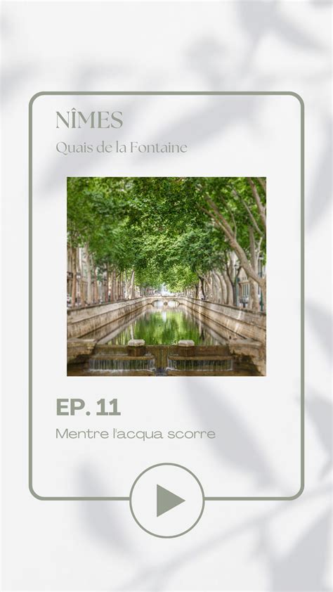 Audioguide Nîmes Le Canal De La Fontaine Italian Didasko