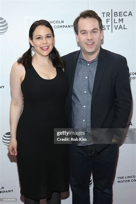 Comedian And Director Mike Birbiglia With Wife Jenny Birbiglia Attend
