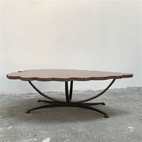 Table Basse Ancienne Granit Et Fer Forgé Martelé For Sale At 1stdibs