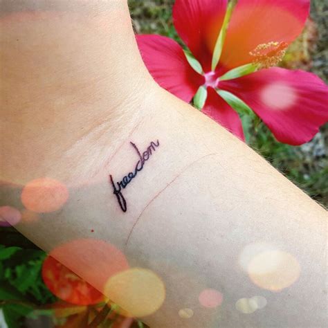 Freedom Cursive Jesus Fish Tattoo Tattoos Fish Tattoos