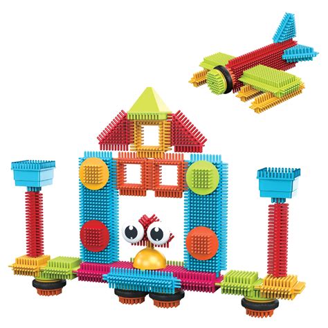 Picasso Tiles Ptb41 Hedgehog Bristle Lock Tiles Basic Building Set With