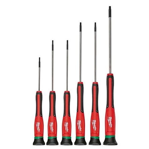 Milwaukee 48 22 2610 6 Pc Torx® Precision Screwdriver Set W Case